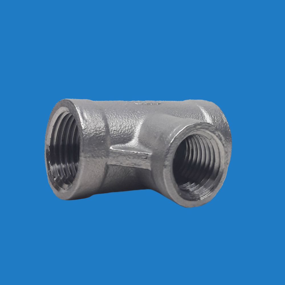 TEE FEMEA C/RED.INOX 304 BSP 1.1/2 X 1 - conecfit