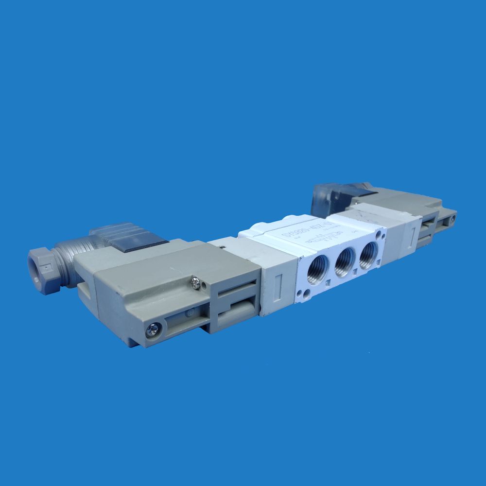 VALVULA DIRECIONAIS SY5 5/3 DUPLO 1/8 24VCC - conecfit