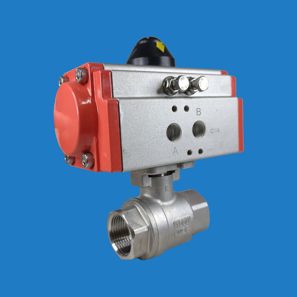 KIT DE VÁLVULA ESFERA BIPARTIDA 2POL COM ATUADOR PNEUMÁTICO ECONÔMICO ...